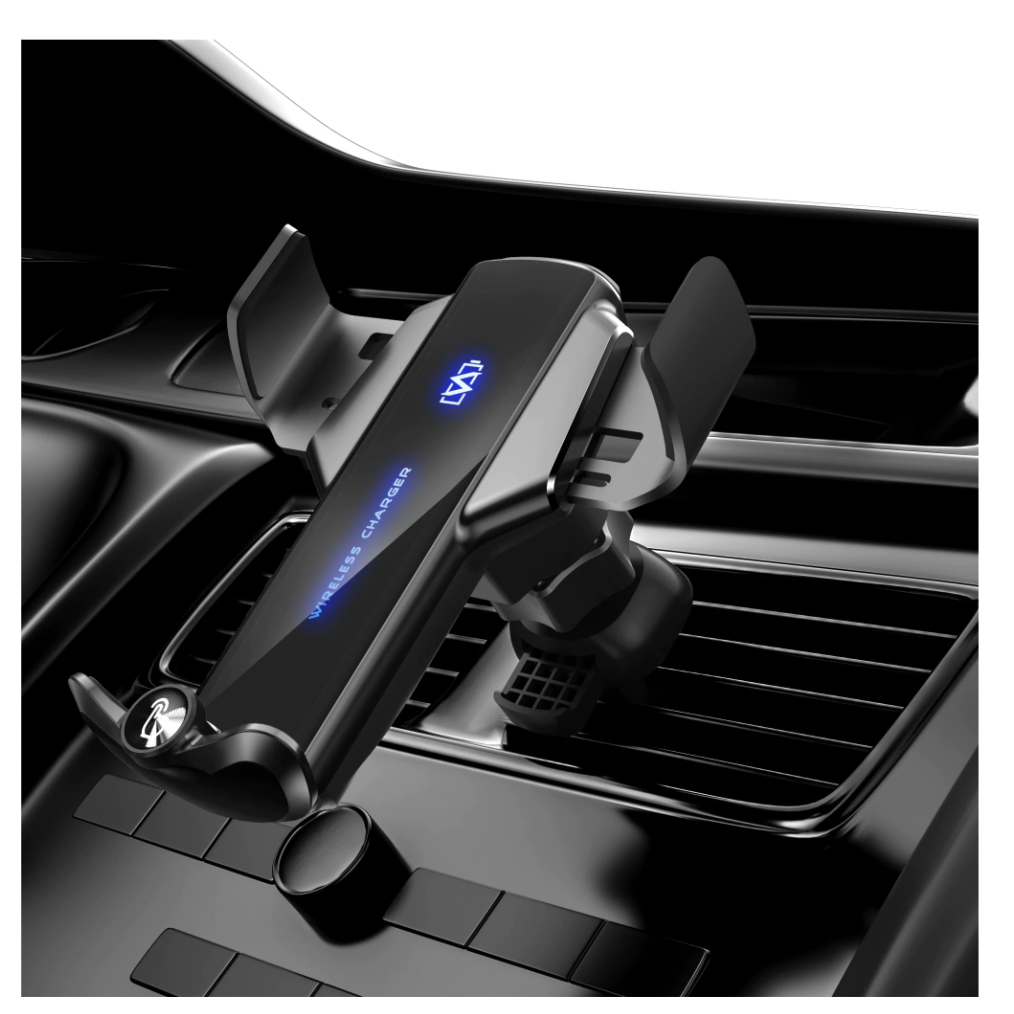 PureMobile - Suport auto cu incarcator wireless QuandeQ12, Senzor ...